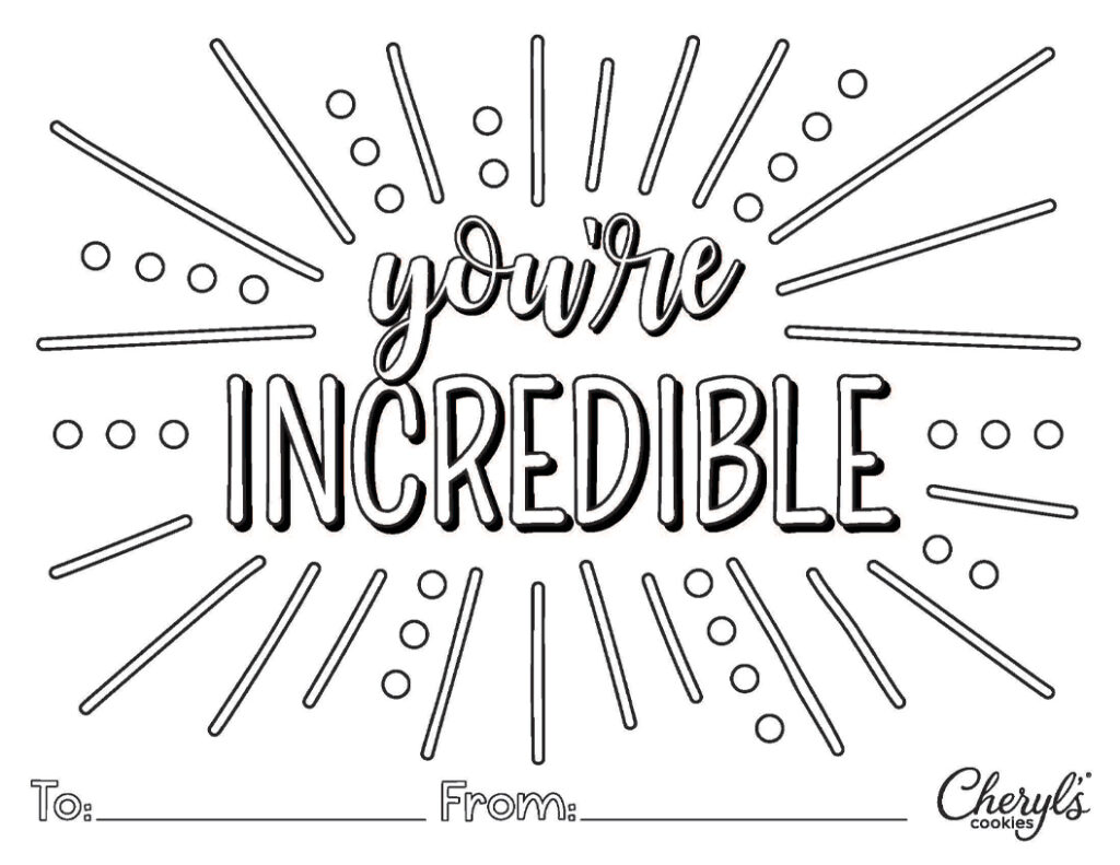 Printable Coloring Pages and Games from Cheryl’s Cookies | Scrumptious ...